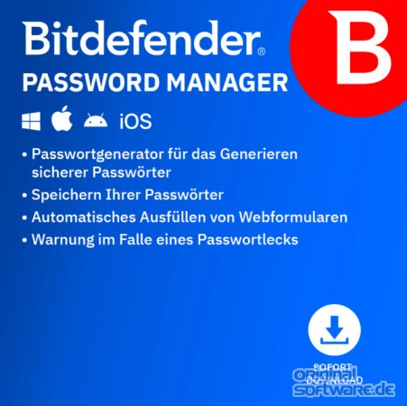 Bitdefender Password Manager 2026 - 1 Nutzer - 1 Jahr
