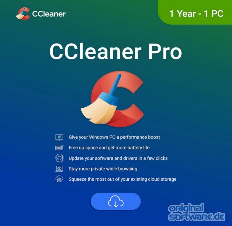 CCleaner Pro - 1 Windows PC - 1 Jahr - Tool zur PC-Bereinigung